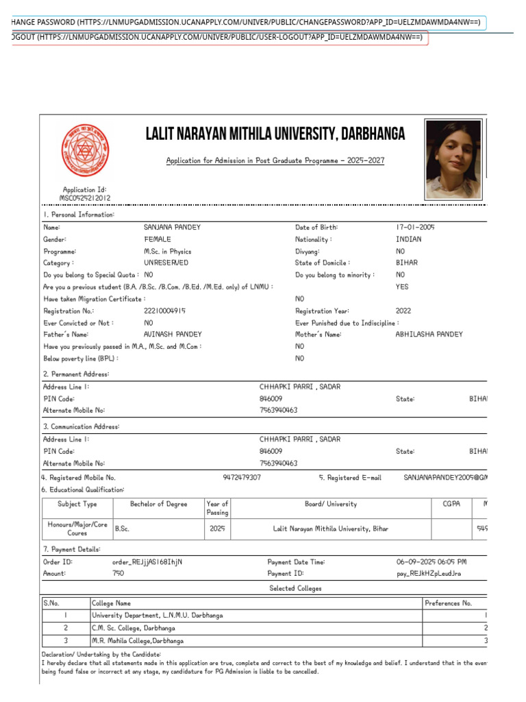 Lalit Narayan Mithila University | PDF