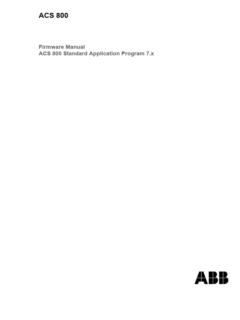 ACS800 Drive Manual | PDF | Computing | Computer Engineering