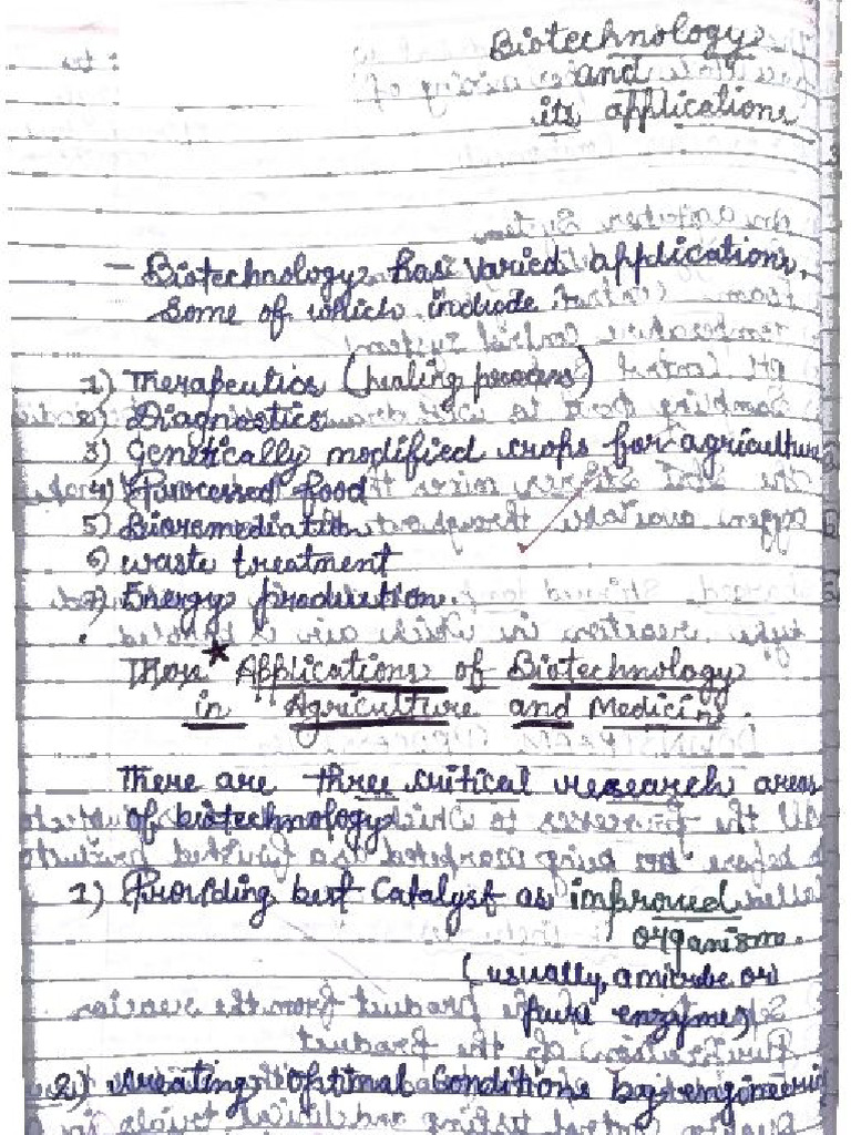 Chapter 10 (Applications of Biotechnology) | PDF