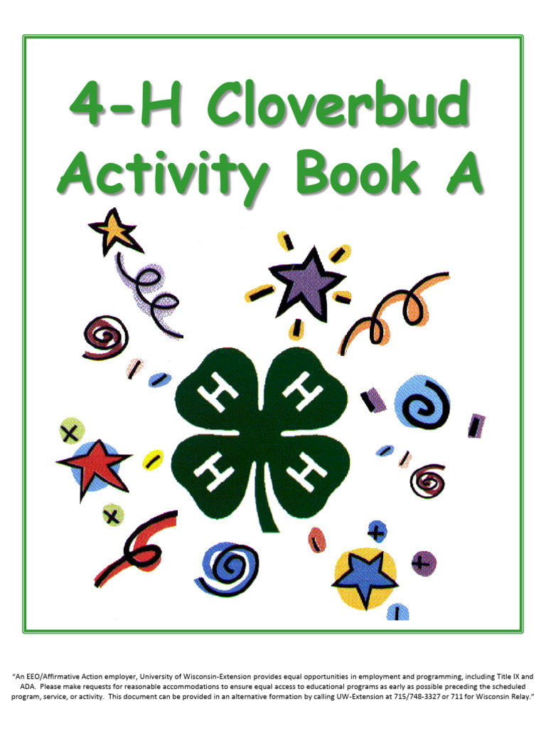 Cloverbud-Activity-Book-A | PDF | Seed