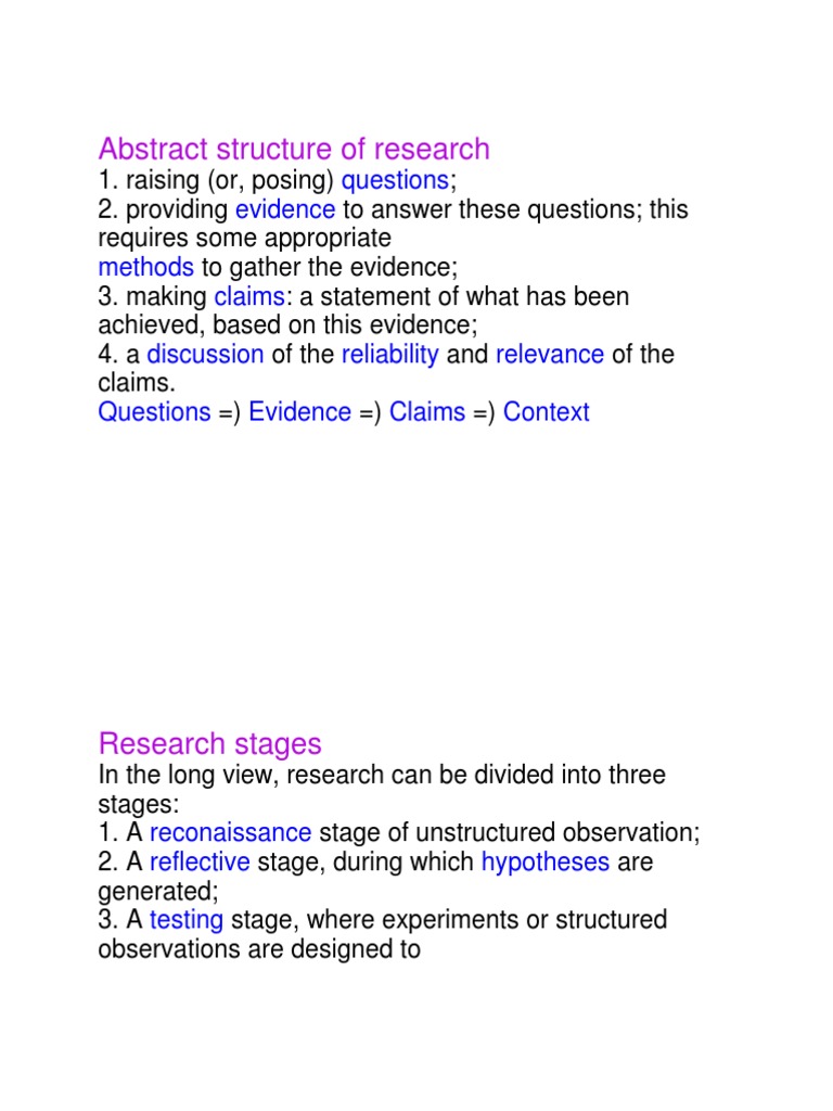 Research Methodology and Stages Guide | PDF