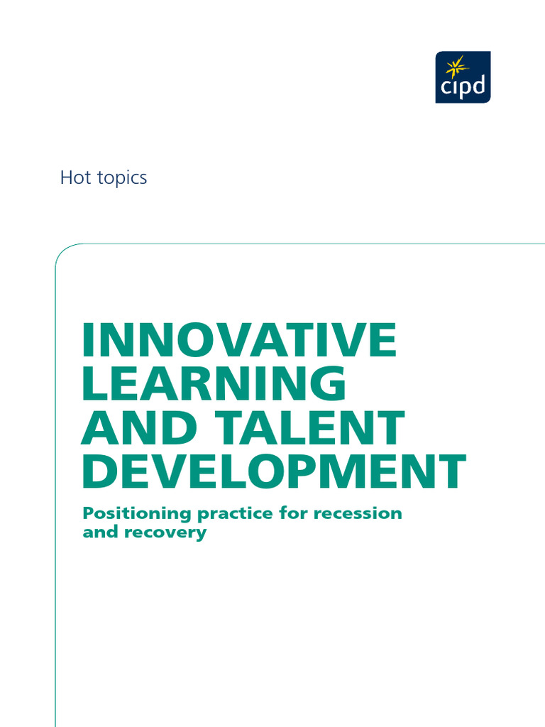 Innovative learning and talent development - positioning practice for ...