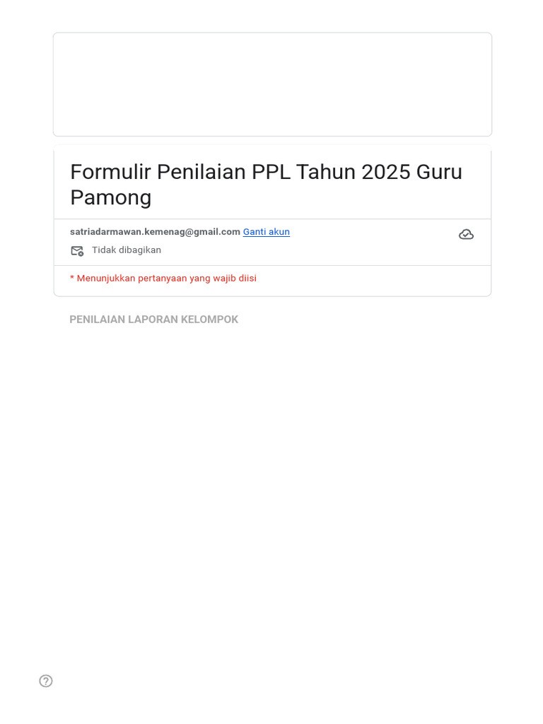 Penilaian Laporan PPL 2025 IAIN Curup | PDF