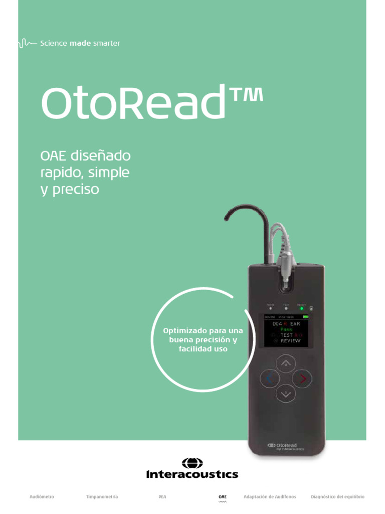 OtoRead Brochure Tamiz | PDF | Escuchando | Audiología