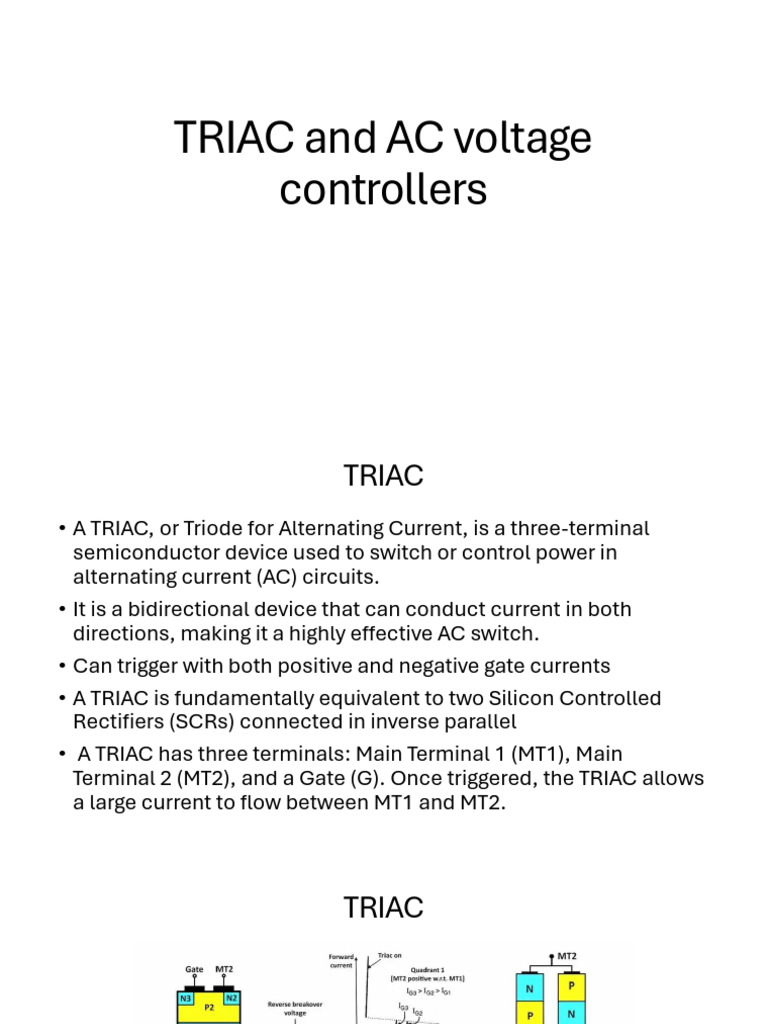 PE_TRIAC and AC voltage controllers | PDF | Alternating Current | Power ...