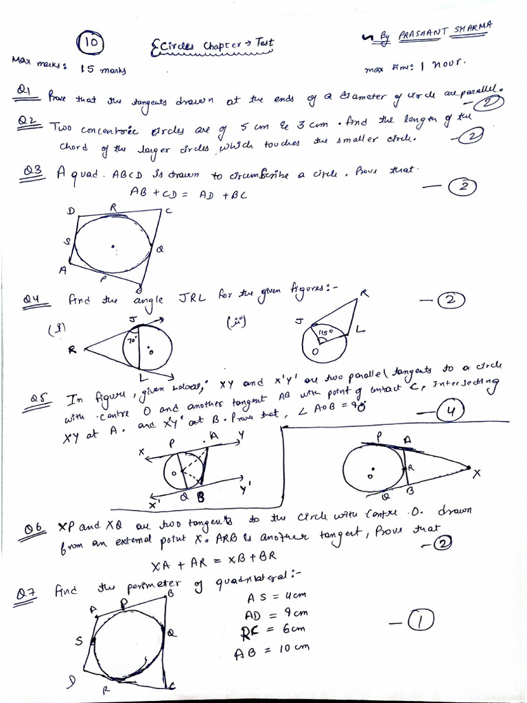 10 Circles Test | PDF