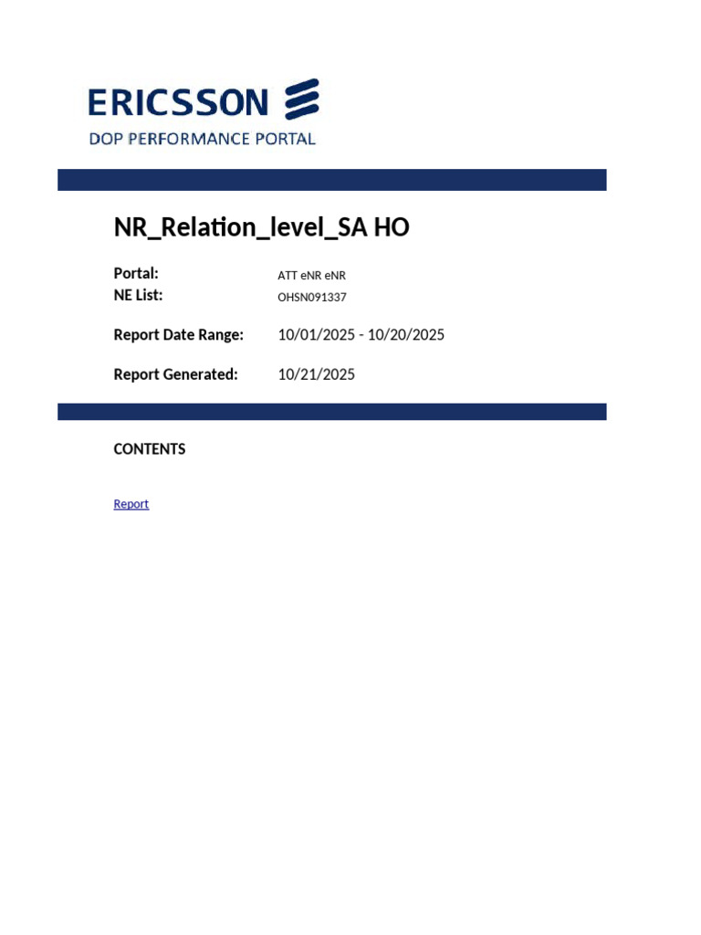 NR Relation Level SA HO 20251021 | PDF