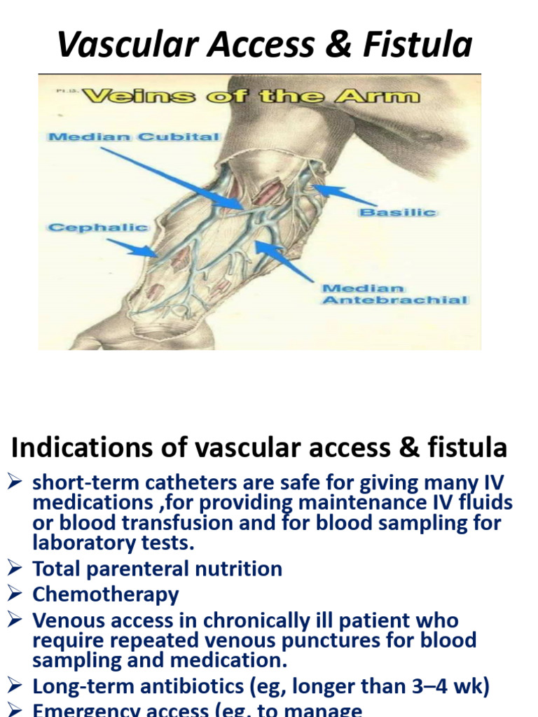 Vascular Access Types and Indications | PDF | Intravenous Therapy | Vein