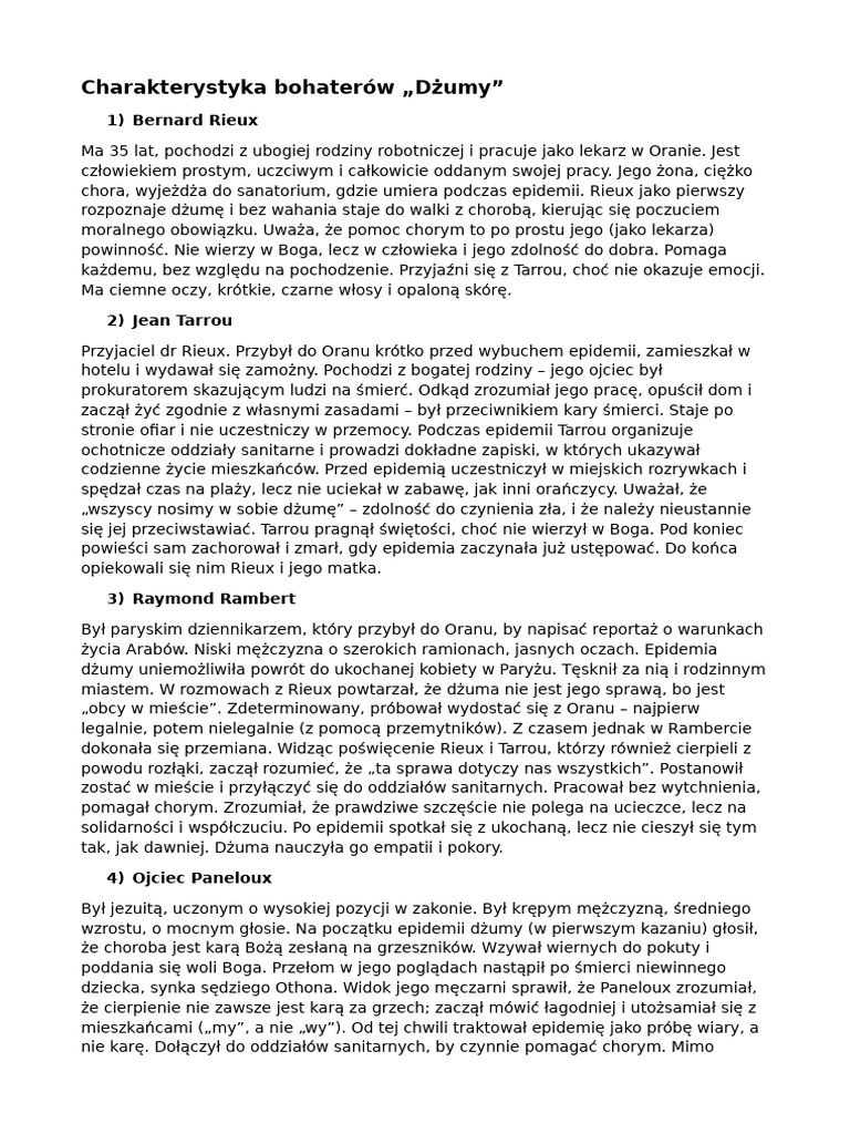 Bohaterowie Dzuma | PDF