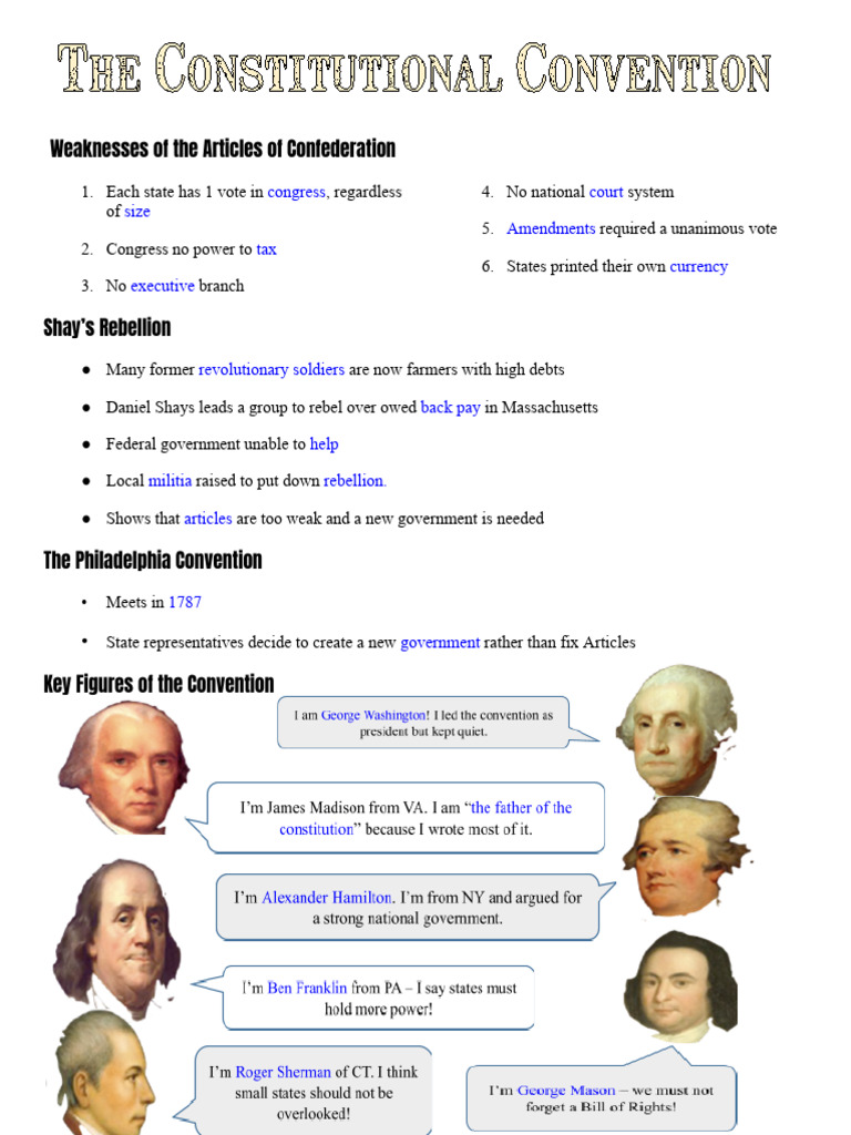 Constitutional Convention Notes | PDF