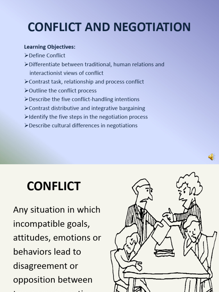 Understanding Conflict and Negotiation | PDF | Negotiation | Bargaining