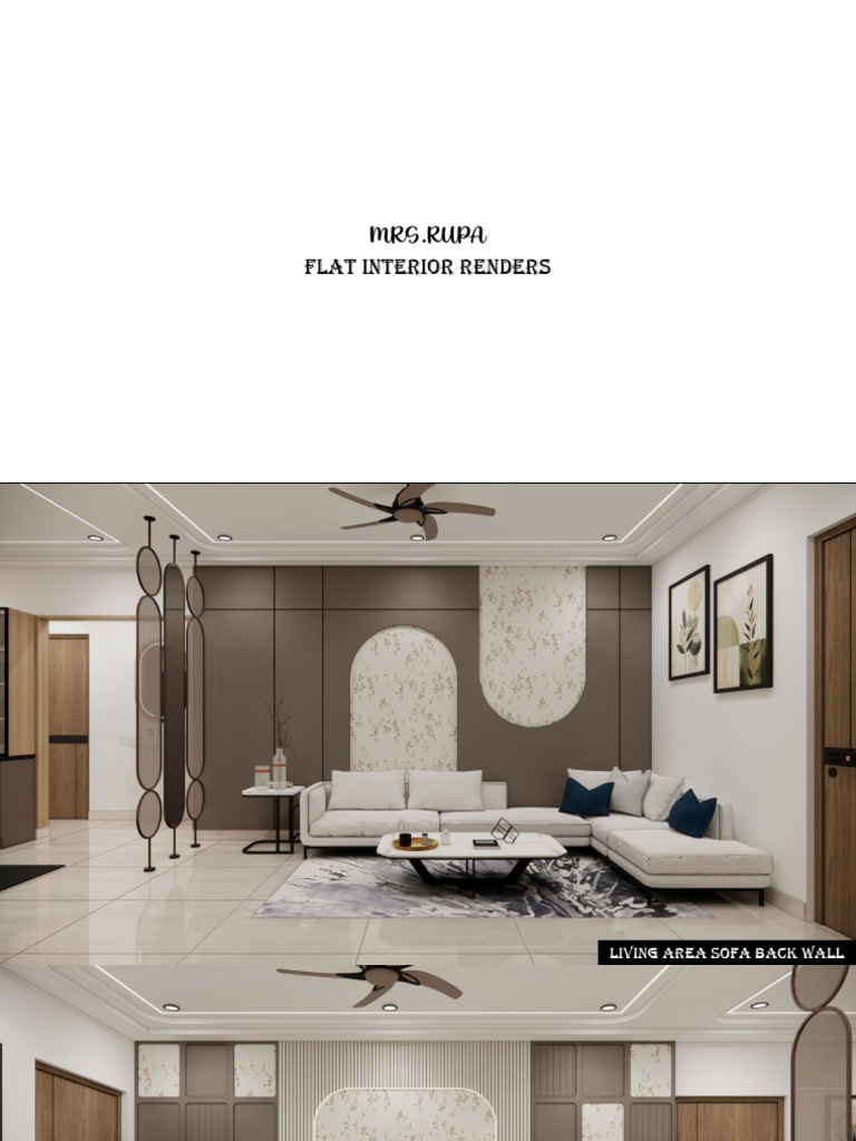 Interior Design Renders for MRS. RUPA | PDF