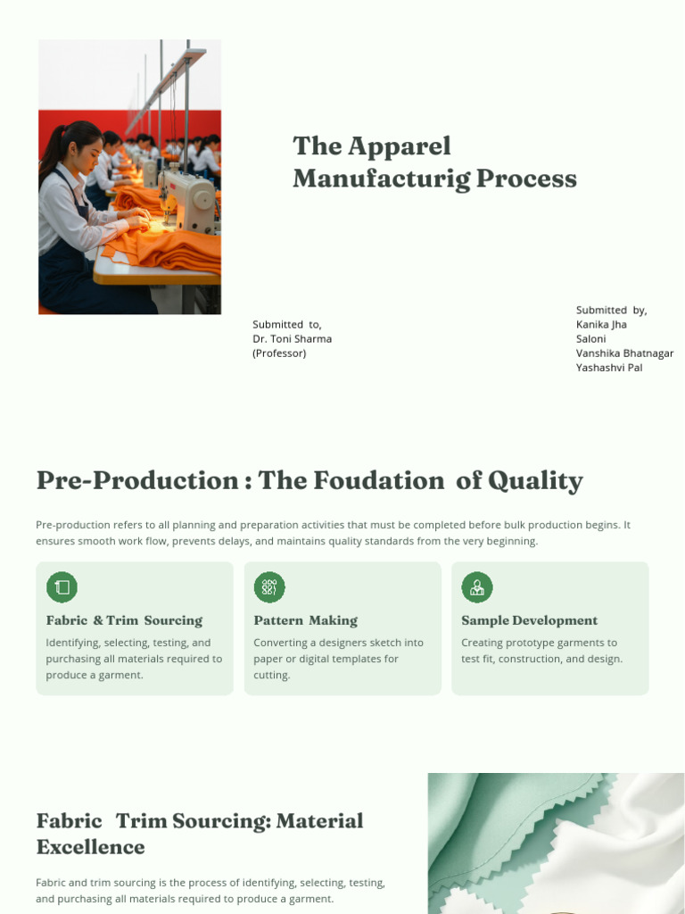 Apparel Manufacturing Process Overview | PDF | Seam (Sewing) | Knitting
