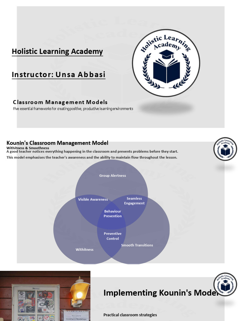 Classroom Management Models (1) Lecture 2nd Last | PDF | Classroom ...