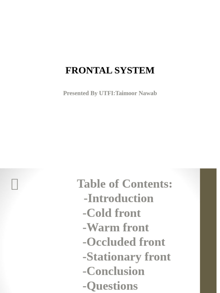 Understanding Weather Fronts Explained | PDF | Atmospheric Circulation ...