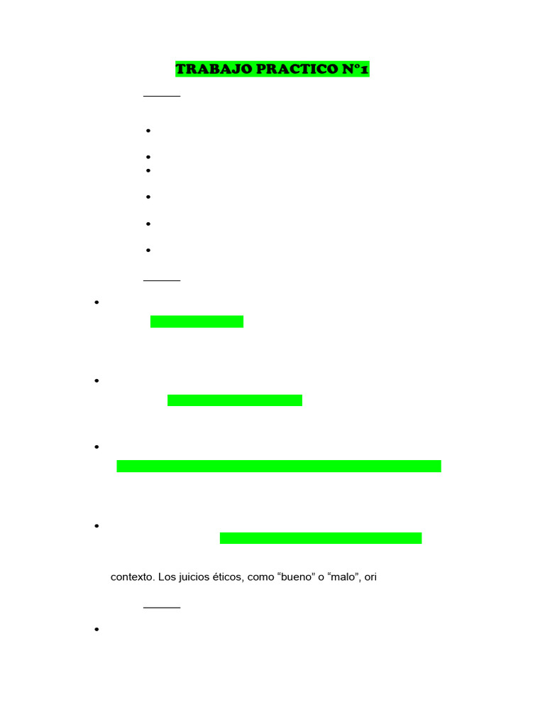 TRABAJO PRACTICO N°1 Etica Profesional Docente Agostina Mamani Jeerez | PDF | Moralidad ...
