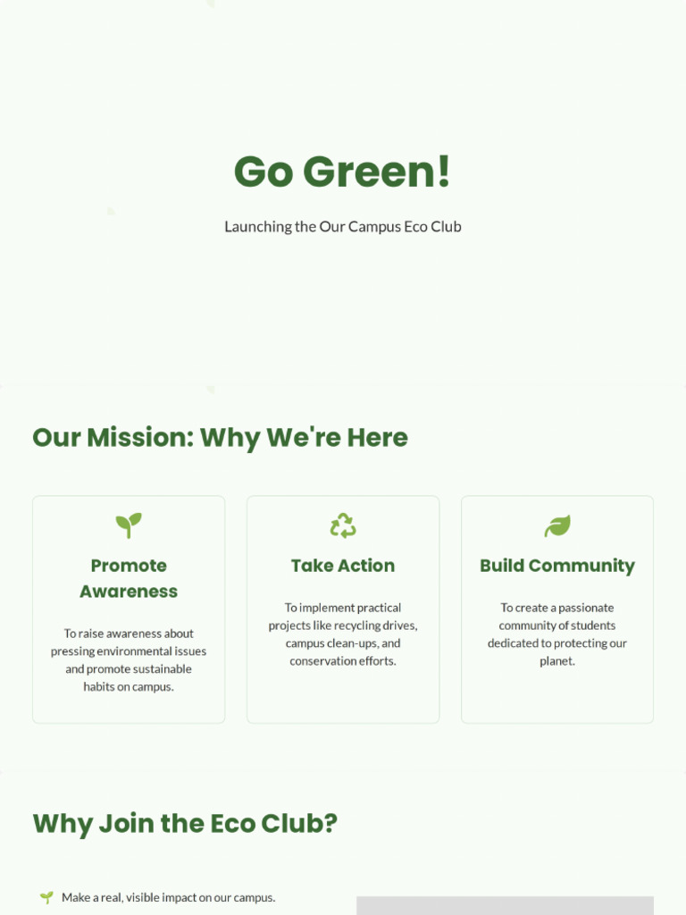 Eco Club Launch (1) | PDF