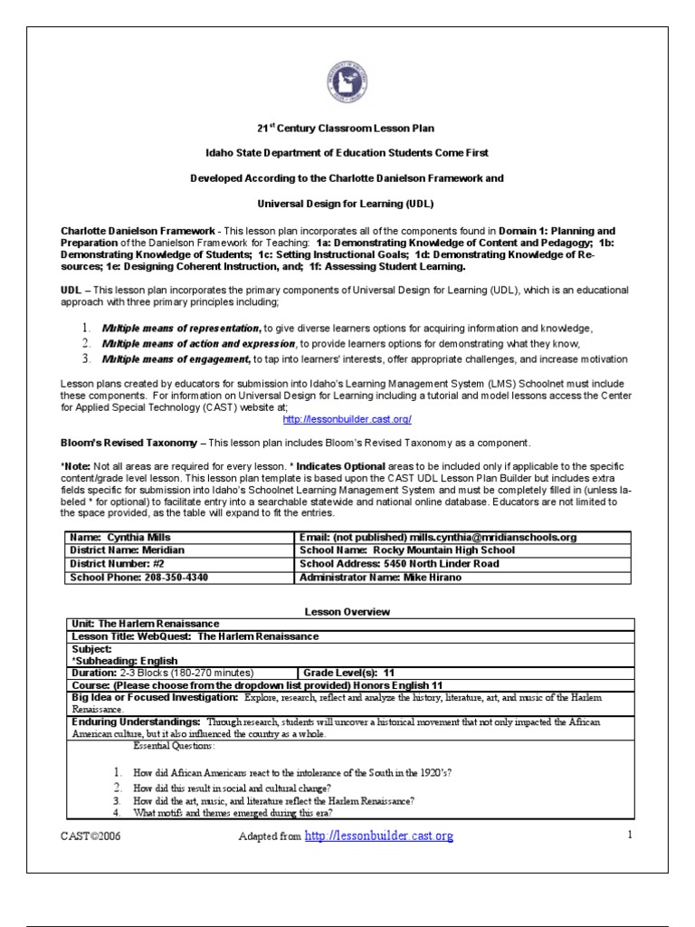 21st Century Lesson Plan | PDF | Lesson Plan | Educational Assessment