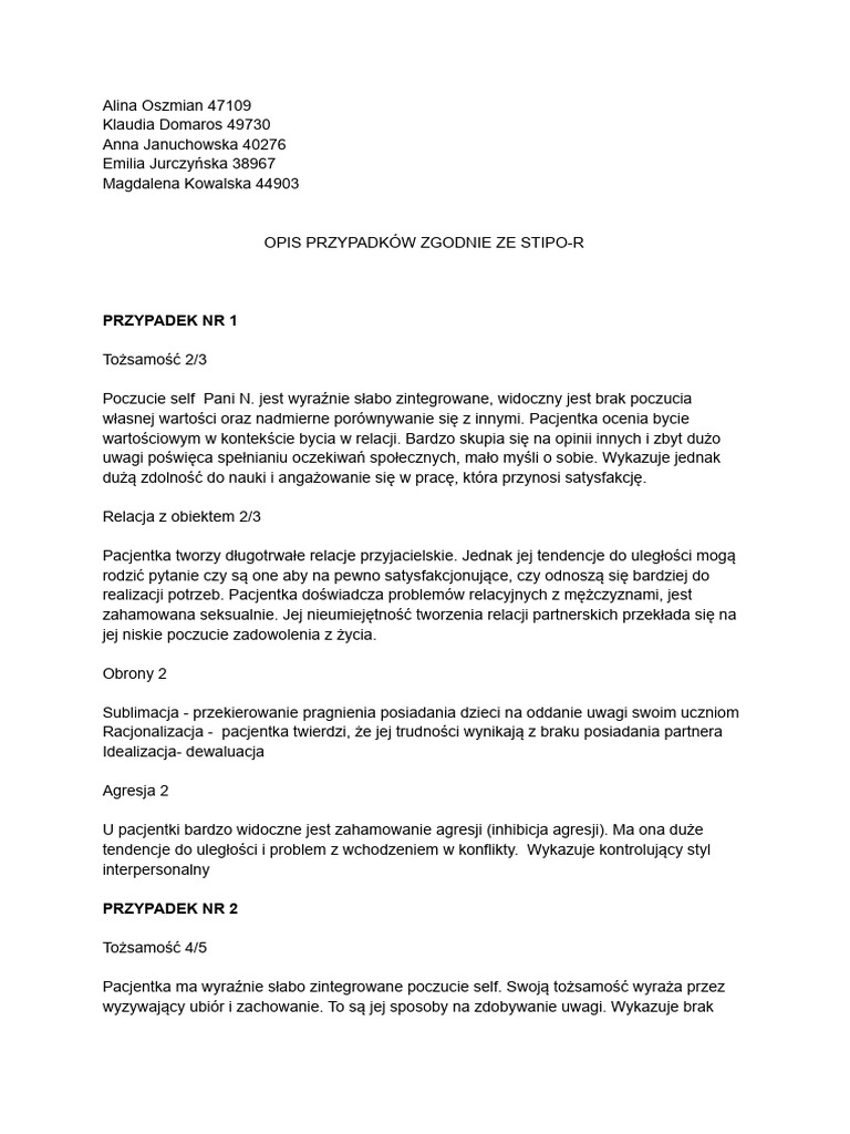 STIPO-R PSYCH 5 gr2, 47109, 49730, 40276, 38967, 44903 | PDF
