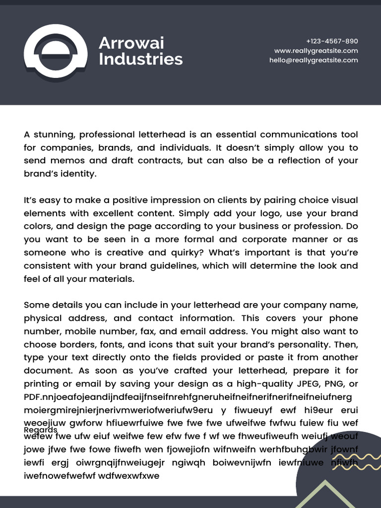 Essential Guide to Professional Letterhead | PDF