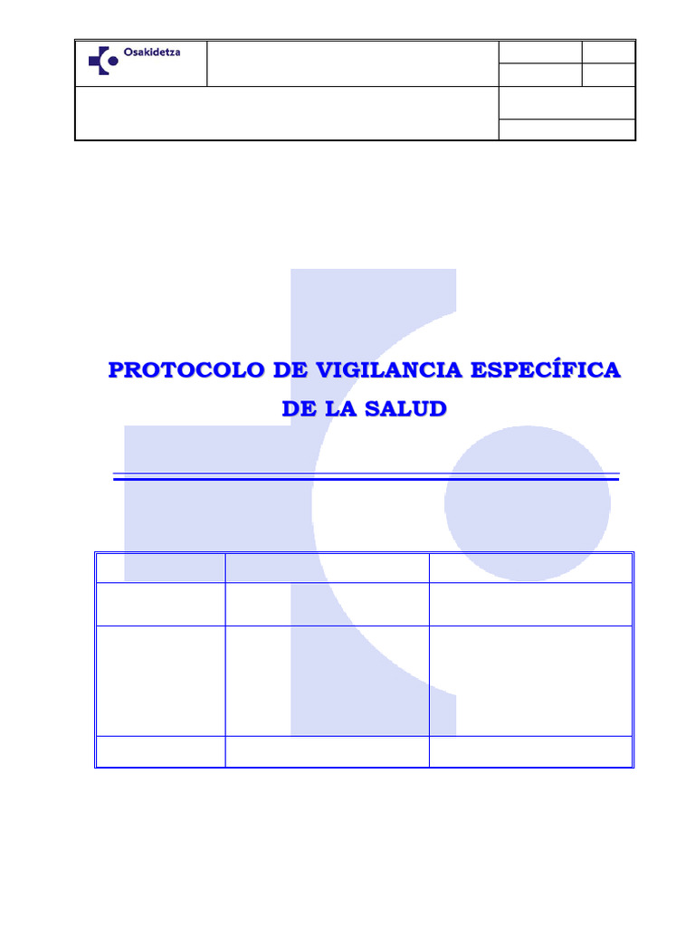 13 PROTOCOLO DE VIGILANCIA ESPECÍFICA EN FUNCIÓN DE RIESGOS | PDF | Radiación | Seguridad y ...