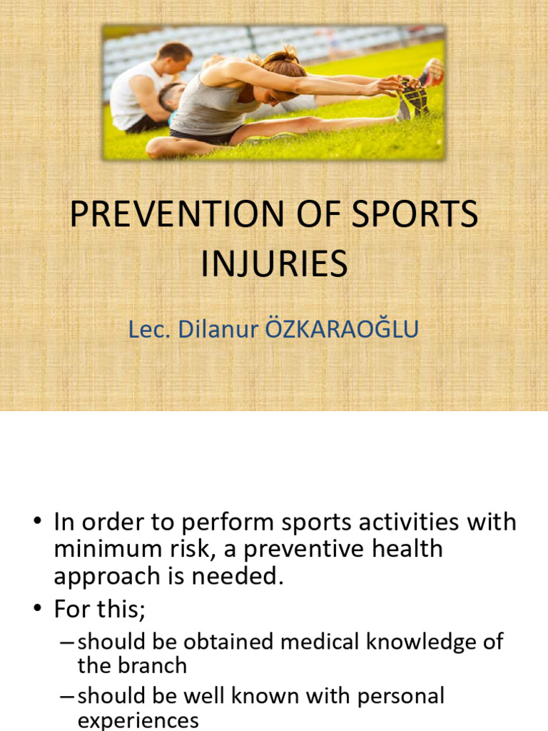 Prevention of Sports Injuries | PDF | Skeletal Muscle | Clinical Medicine