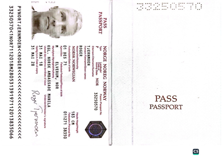 Roger Passport | PDF
