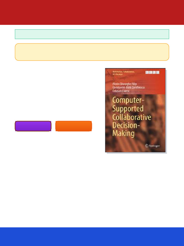 Computer-Supported Collaborative Decision-Making 1st Edition Florin ...