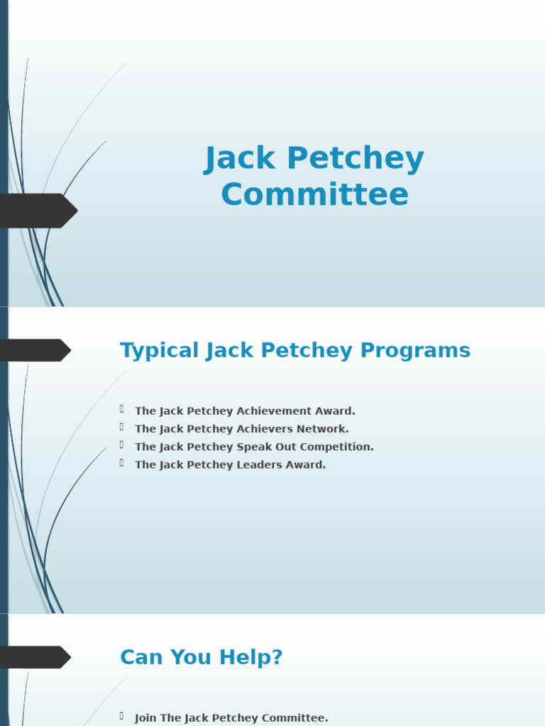 Jack - Petchey - Committee - Oct - 2025 SHSB | PDF