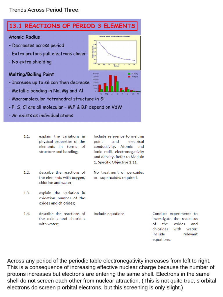 Periodic Trends in Electronegativity and Bonding | PDF | Chemical Bond ...