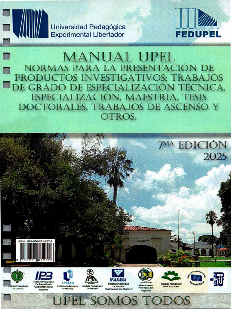 Manual UPEL 7a Edicion_2025 | PDF | Plagio | Autonomía