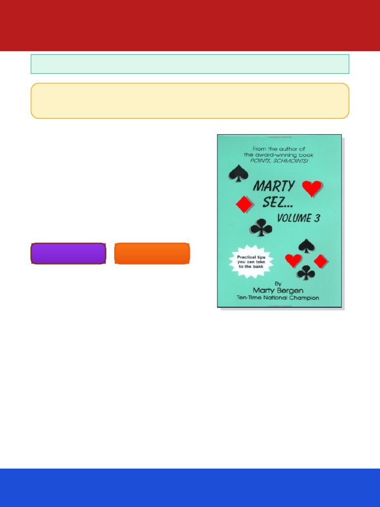 Marty Sez 3 1st Edition Marty Bergen ebook exclusive digital pdf | PDF