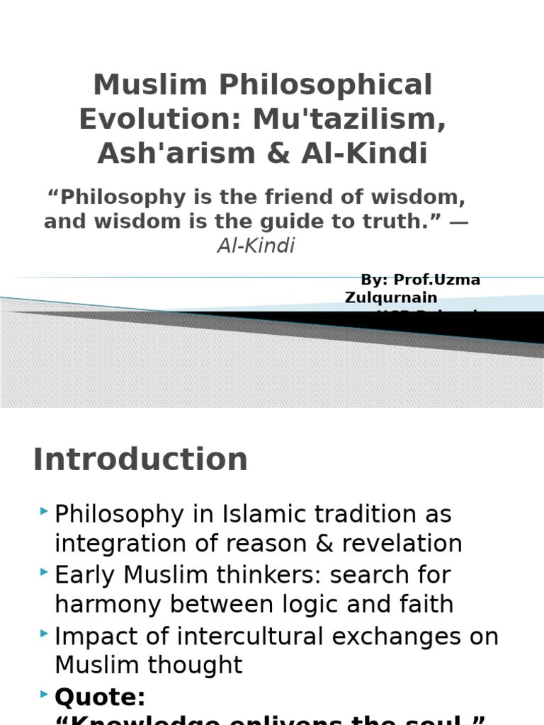 Evolution of Muslim Philosophy: Key Schools | PDF | Islamic Philosophy ...
