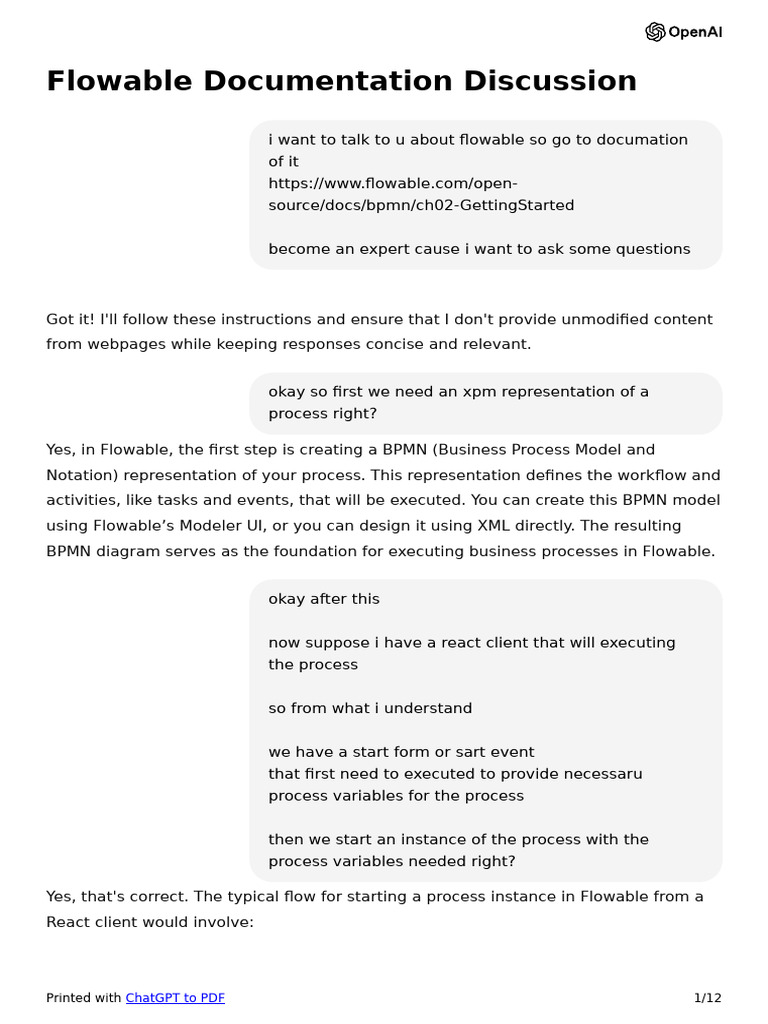 Flowable Documentation Discussion | PDF | Workflow | Business Process