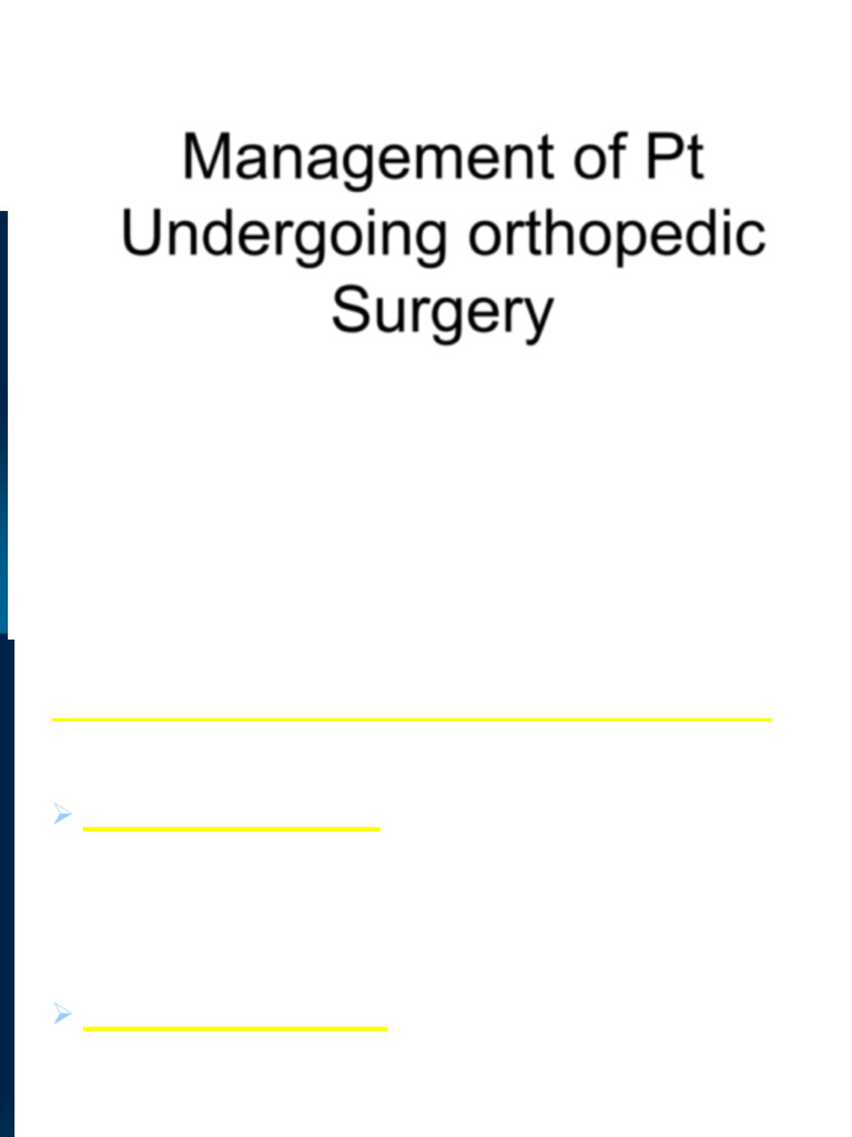 ORIF and Joint Replacement Overview | PDF | Joint | Hip