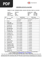 Chem-Lab NV Certificate of Analysis | PDF | Chemical Compounds