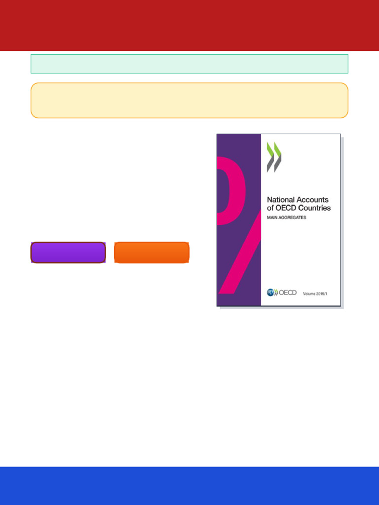 National Accounts of OECD Countries, Volume 2019 Issue 1 Oecd ebook ...