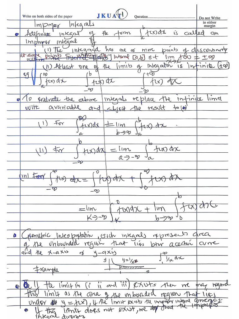 Improper Integrals | PDF