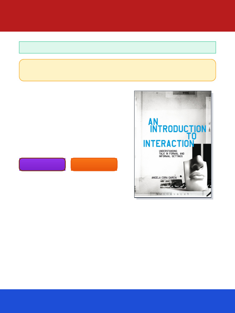 An Introduction To Interaction Understanding Talk in Formal and ...