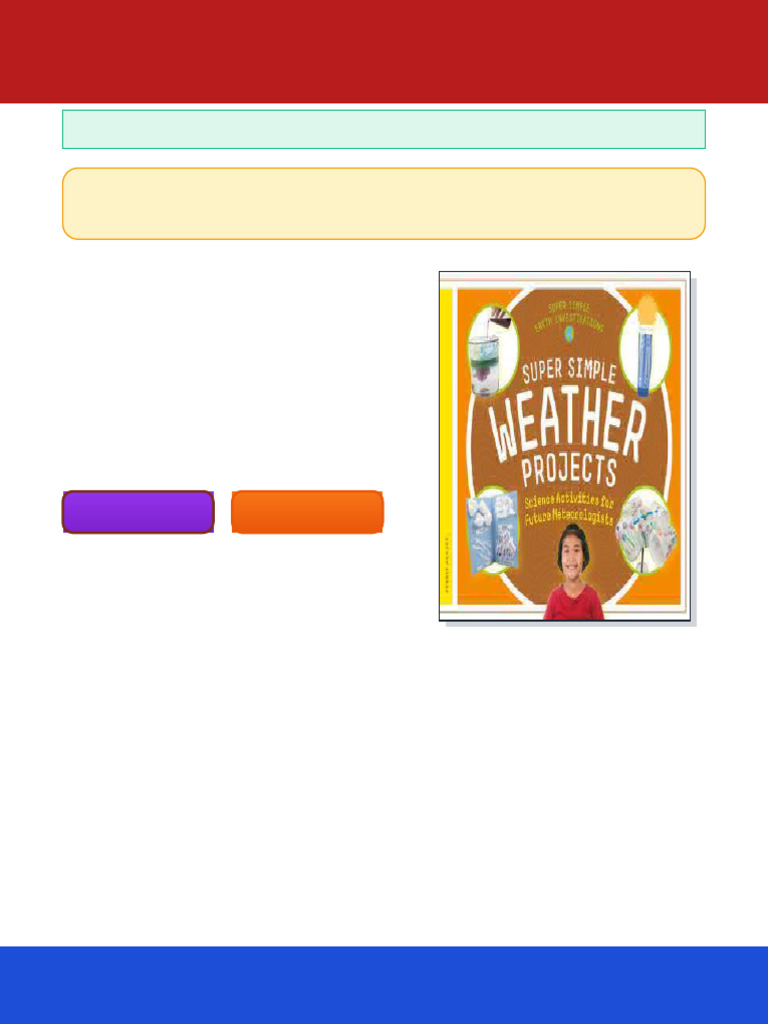 Super Simple Weather Projects Jessie Alkire Ebook Total Edition | PDF ...