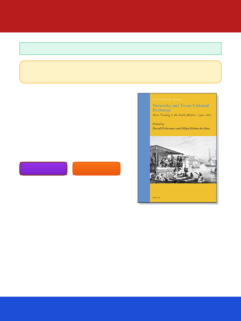 Networks and Trans Cultural Exchange Slave Trading in the South ...