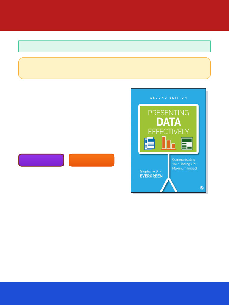 Presenting Data Effectively Communicating Your Findings For Maximum ...
