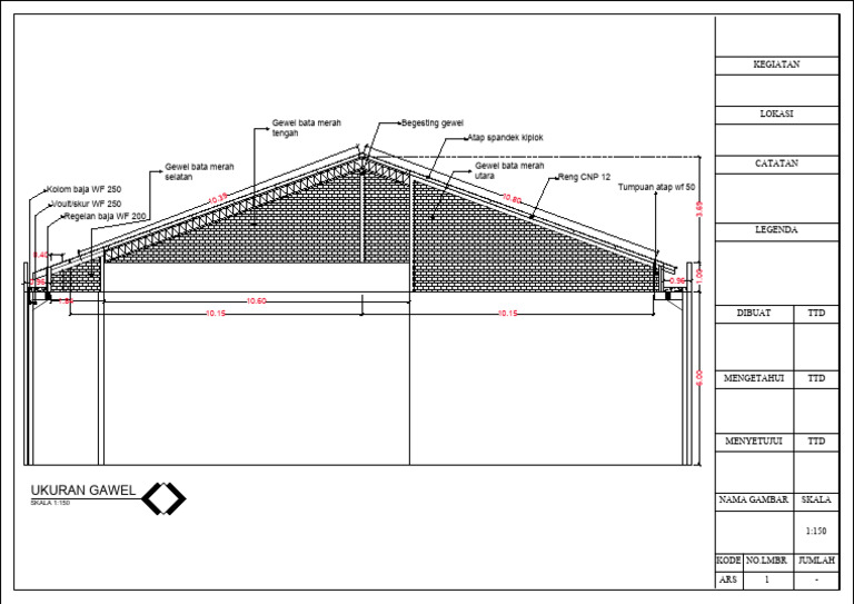 Gambar Kerja Gewel (1) | PDF