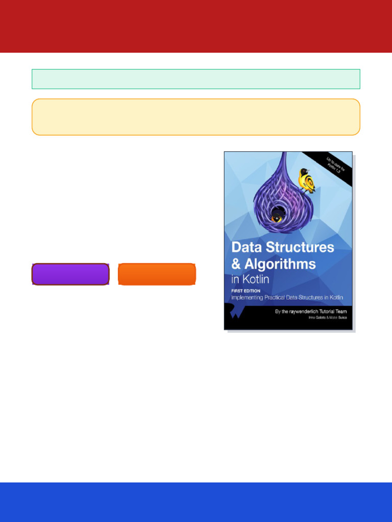 Data Structures Algorithms in Kotlin Implementing Practical Data Structures in Kotlin 1st ...
