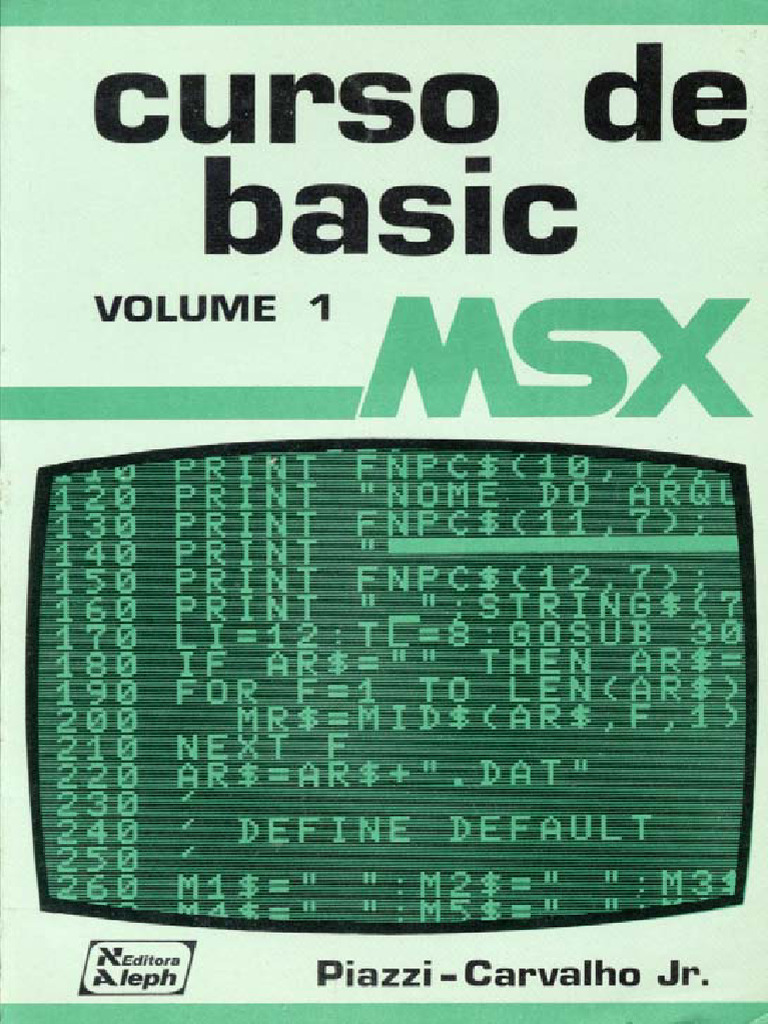 Curso de Basic Msx Volume1 | PDF