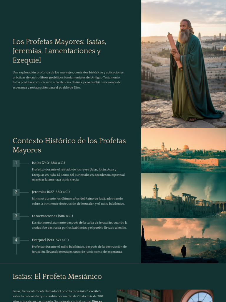 Bonus Los Profetas Mayores Isaias Jeremias Lamentaciones y Ezequiel ...