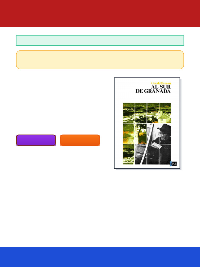 Al Sur de Granada 1st Edition by Gerald Brenan, Eduardo Chamorro, Jesus ...