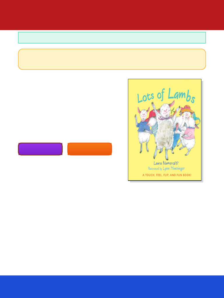 Lots of Lambs Laura Joffe Numeroff ebook learning optimized pdf | PDF ...