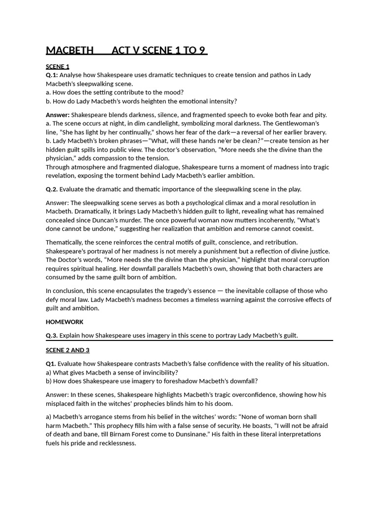Analyzing Tension and Themes in Macbeth | PDF | Macbeth