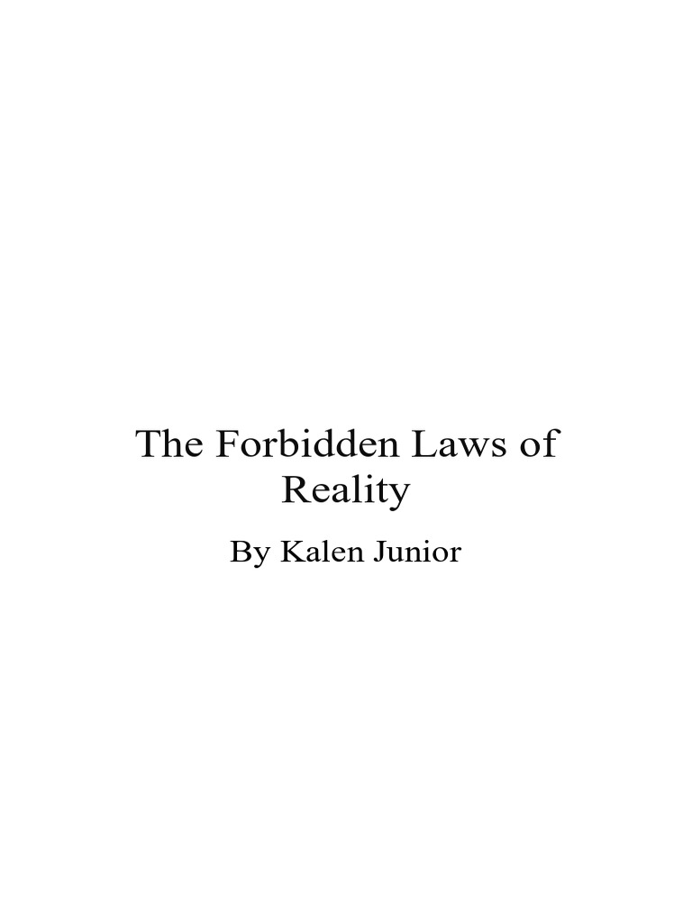 The Forbidden Laws of Reality | PDF | Copyright | Mind